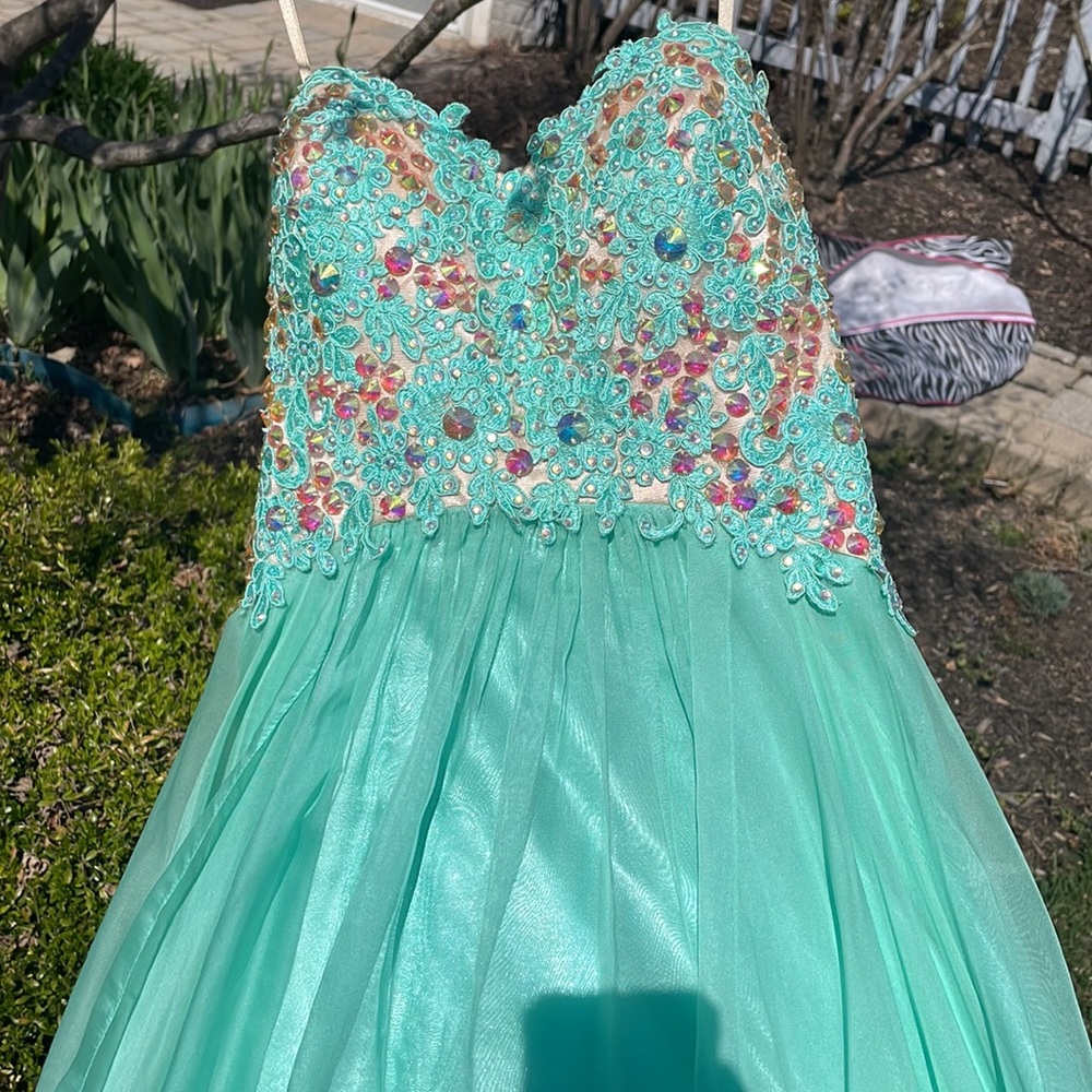 Aqua Prom Dress - Gem